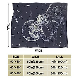 Sea Otters Blanket Comfort Warm Sea Otters Throw Blanket Soft Fleece Blankets for Home Bed Sofa (Sea Otters, 50"x40")