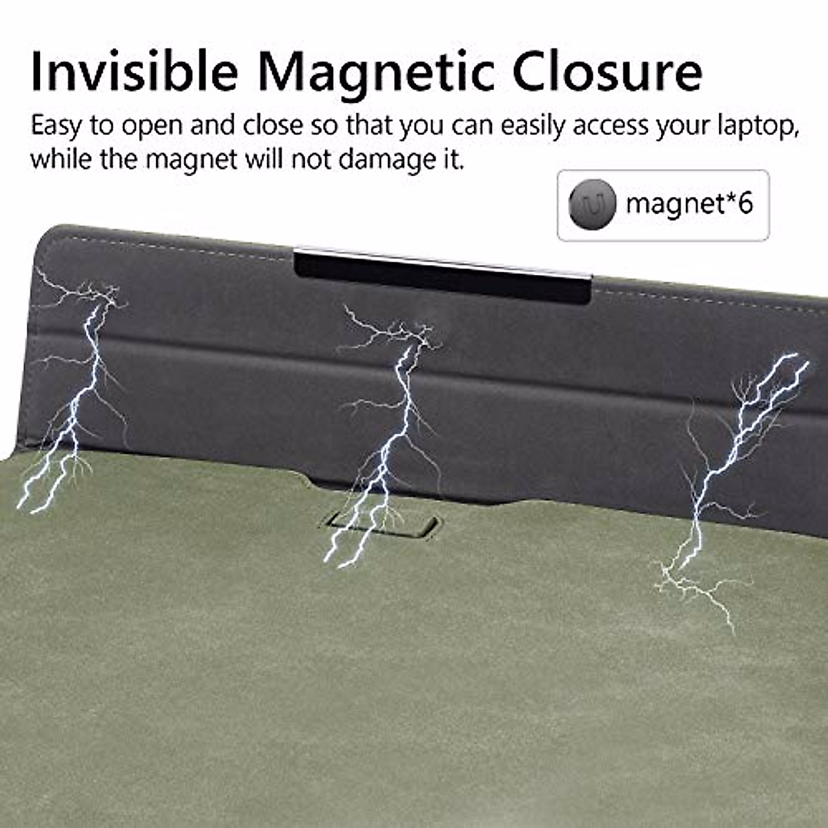 TOWOOZ MacBook Air M2 Sleeve Waterproof Thin Laptop Sleeve Case Compatible with 2022 M2 Chip MacBook Air 13.6 Inch A2681 / MacBook Air 13-13.6 Inch/MacBook Pro 13-14 Inch, with Accessory Pouch