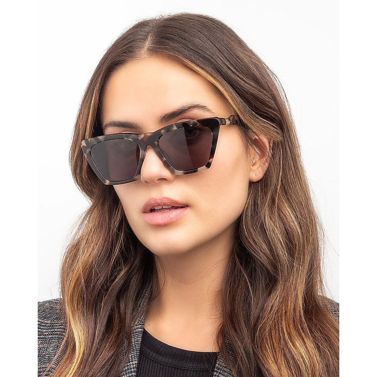 Illesteva Sunglasses Lisbon - White Tortoise/Grey