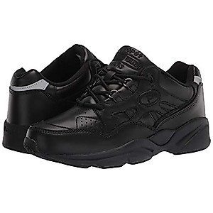 Propét Womens Stana Medical Service Shoe, Black, 12 X-Wide US