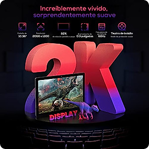 VASTKING KingPad M10 10.36 Inch Android 11 Tablet, 2K Resolution, Octa Core, 4GB RAM, 128GB Storage, 5Ghz WiFi, GPS, 13MP Camera, Full Metal Uni-Body, Mystic Gray