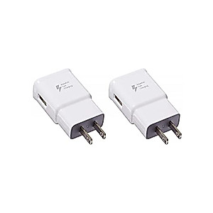 Original Samsung Adaptive Fast Charging Wall Adapter for Galaxy Galaxy S8 S9 Plus Note 8 (2 PACK)