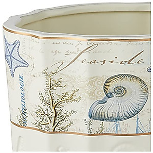 Avanti Linens - Waste Basket, Guest Bathroom Essentials, Nautical Home Decor (Antigua Collection)