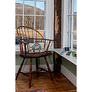 Chandler 4 Corners Artist-Designed Love Birds Hand-Hooked Wool Decorative Throw Pillow (8” x 12”) Valentine's Day Pillow for Couches & Beds - Easy Care & Low Maintenance - Cute, Bird-Themed Pillow