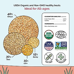 Mile Four | Chicken Scratch | 100% US Grown Grains, Organic, Non-GMO, Soy-Free, Non-Medicated, Whole Grain Chicken Treats for Hens & Roosters | Scratch for Chickens, Ducks & Waterfowl | 23 lbs.