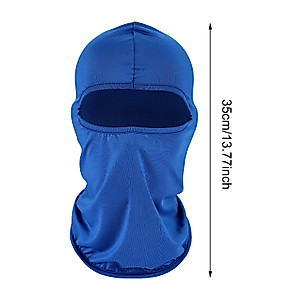 SATINIOR 8 Pieces Ski Mask Cover Full Face Mask UV Protection Summer Ice Silk Balaclava Neck Gaiter Women Men Outdoor Sport(Vivid Colors)