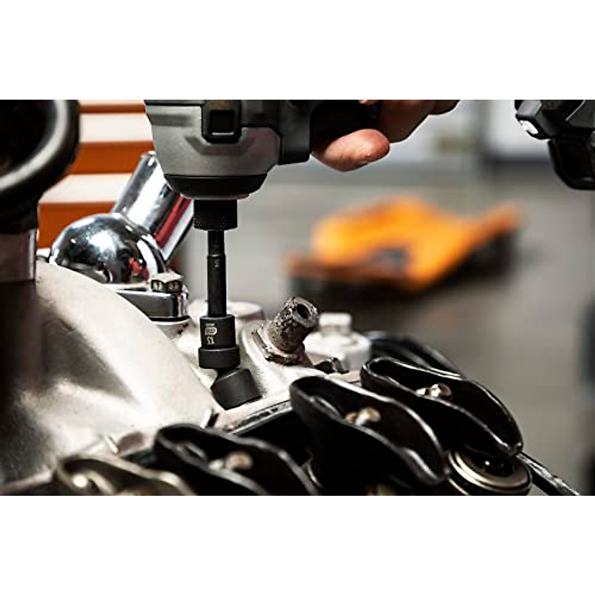 GEARWRENCH 12 Pc. 1/4" Drive 6 Pt. Standard Universal Impact Socket Set, Metric - 84905