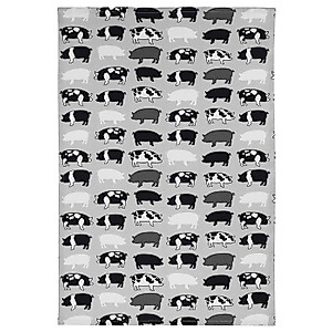 MU Kitchen Designer Print Kitchen Towel, Multiple Designs, Pigs