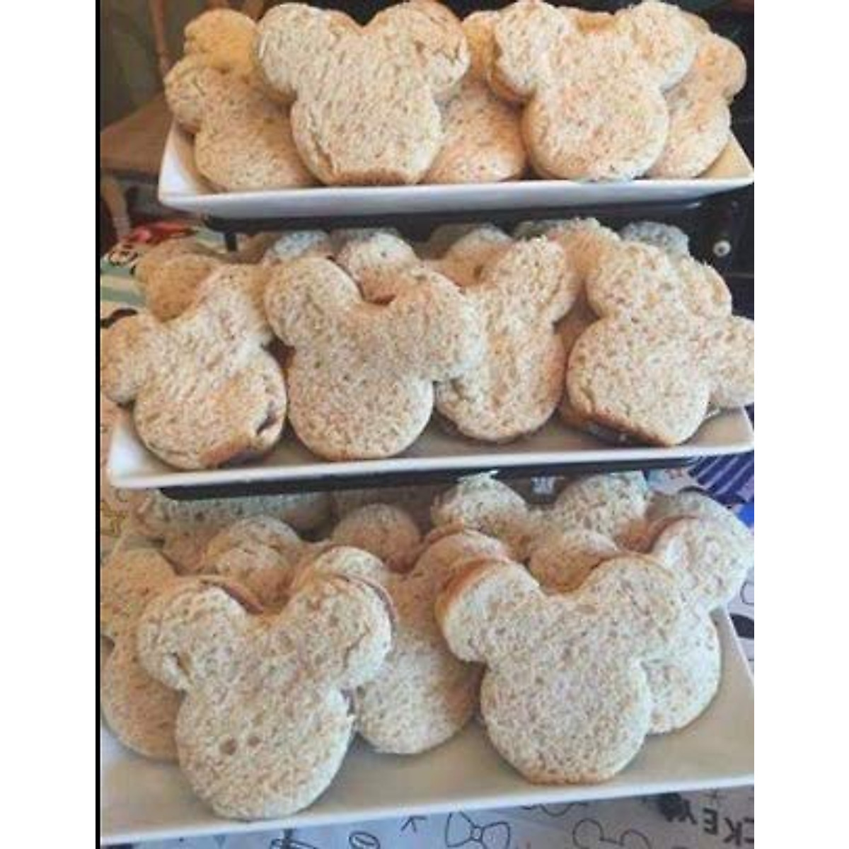 Stainless Steel Mickey Mouse Cookie Cutter/Kids Sturdy Cutters for Cookies, Sandwiches, Biscuit