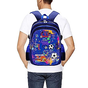JDEIFKF Soccer Backpack Laptop Backpack For Men Women, Soccer Backpacks Shoulder Bag For Travel Hiking Camping Daypack