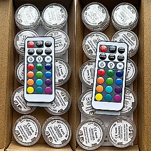 20PCS Submersible LED Lights Popular Waterproof Small Battery Operated Single Mini Led for Crystal Vases Centerpiece Decoration