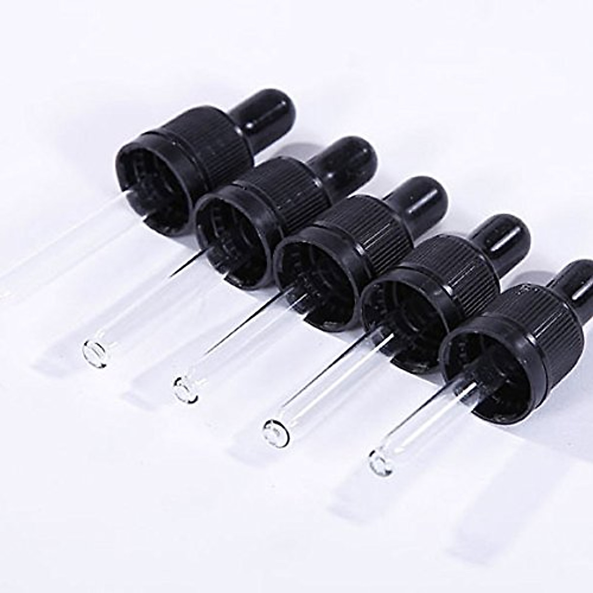 Mggsndi Empty Amber Bottle Glass Essential Oil Liquid Aromatherapy+Dropper Cap Tool - Easy to Use and Clean for Storing Chemistry and Laboratory Chemicals, Perfumes Green 30ml