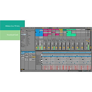 Ableton Multitrack Recording Software, Green (Live 10 Intro)