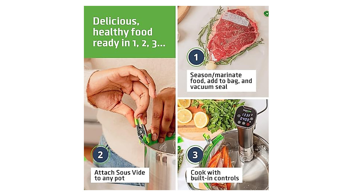 SOUSVIDE ART Immersion Cooker Kit - Perfect Sous Vide Cooking