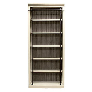 Martin Furniture Fully Assembled 8' Tall Bookcase, Aged Chateau White