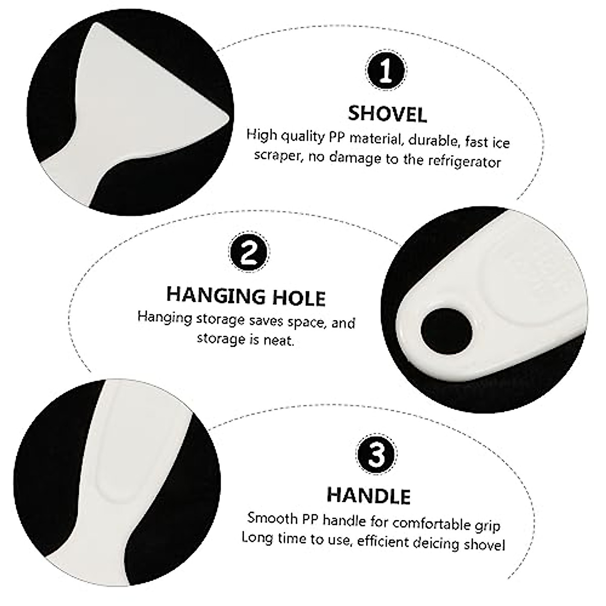 6 Pcs deicing Shovel Mini fridg Mini Portable Fridge car Tools Refrigerator Mini Fridge ice Scraper defroster Ice Removal Scoop ice Shovel ice Scoop Windshield Window Scraper pp