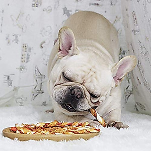 Jungle Calling Dog Treats, Natural Chicken Wrapped Rawhide Sticks, Grain-Free Training Rewards Chews for Small and Medium Puppy,10.6oz