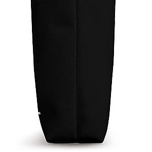 Elegant Black & White Botanical Floral Monogram Initial K Tote Bag