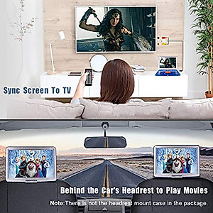 JEKERO 16.9" Portable DVD Player with 14.1" Large Swivel Screen, DVD Player Portable with 6 Hrs Rechargeable Battery, Mobile DVD Player for Kids, Sync TV, Support USB SD Card with Car Charger (Blue)