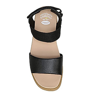 Dr. Scholl's Shoes Women's Island Life Flat Sandal, Black, 7