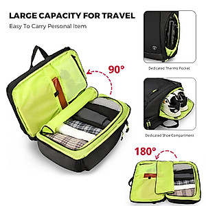 Swissdigital Design JAVA large travel backpack for men，17 Inch large Laptops Backpack with USB Charging Port，Carry on Business Backpack With RFID Protection