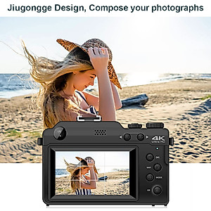 KOMERY Newest Digital Camera 4K 48MP Autofocus Digital Camera for Photography Digital Video Camera with 18X Digital Zoom Small Digital Camera with 32GB Card