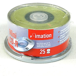 25-Pack CDR Media 80mm 200MB 3.5inspindle