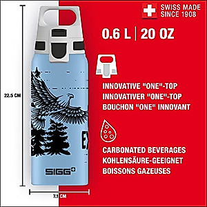 SIGG - Kids Water Bottle - WMB ONE Eagle - Leakproof - Lightweight - BPA Free - Sports & Bike - 20 Oz