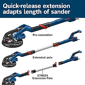 BOSCH GTR55-85 9 Inch Variable Speed Drywall Sander Kit with Extendable Handle