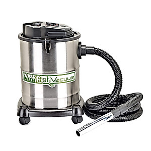 Snow Joe ASHJ201 4.8-Gallon 4-Amp Ash Vacuum w/Metal Storage Tank, Hose, Filters, Cord Organizer and PowerSmith PAAC302 Ash Vacuum Deep Cleaning Kit
