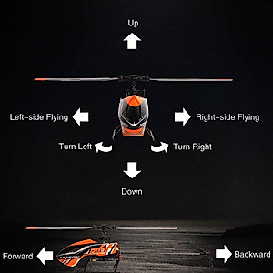 QIYHBVR Remote Control Helicopters, RC Helicopter with Altitude Hold for Adults Kids Beginners, 2.4GHz Aircraft Indoor Flying Toy, One Key Take Off/Landing for Kids Parkflyer Adult