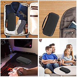 HEYSTOP Pouch Compatible with Nintendo Switch Lite, Protective Case Cover Carrying Case with 10 Game Card Cases, Accessories for Nintendo Switch Lite – Black