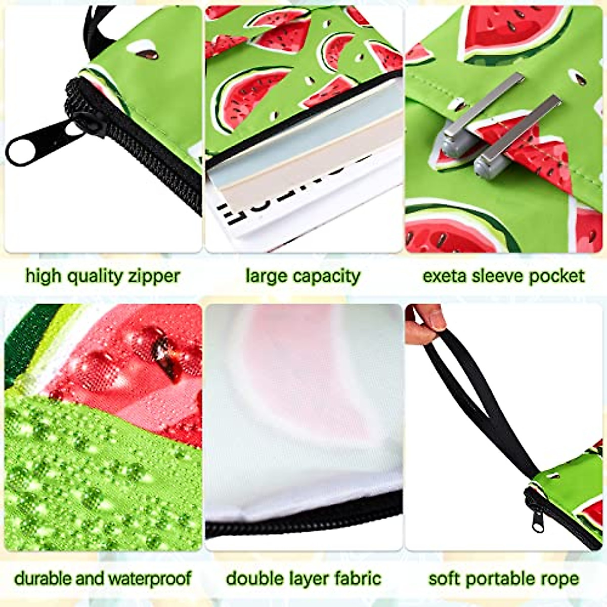 4 Pcs Book Sleeve for Book Lovers Orange Lemon Watermelon Strawberry Print Book Sleeve with Zipper Fruit Book Protector Pouch Washable Fabric Book Covers Paperback Book Pouch for Teen Adult Girls Gift