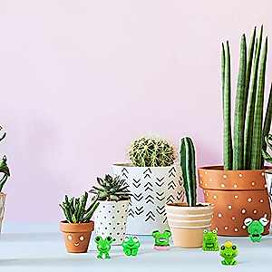 Jetec 45 Pieces Cute Frog Miniature Figurines Mini Garden Frog Ornaments Animals Model Fairy Garden Miniature Landscape DIY Craft for Home Party Decoration Supplies Ornament Accessories, 9 Styles