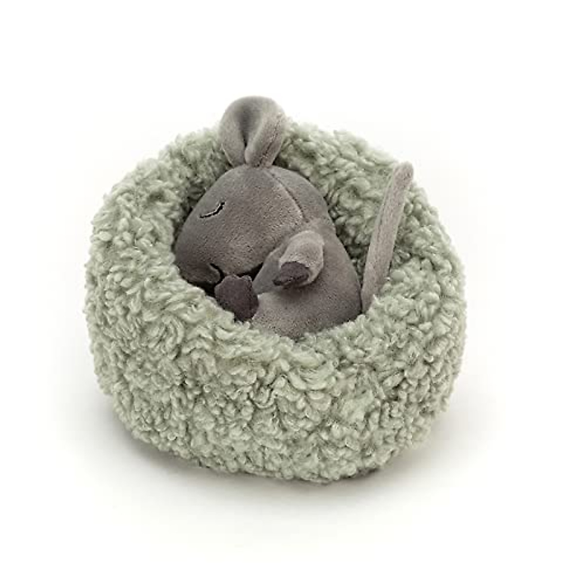 Jellycat Hibernating Mouse Stuffed Animal, 5 inches | Mouse Plush Toy | Classic Children's Gift