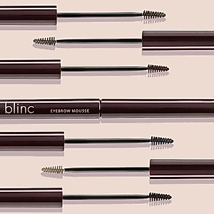Blinc Eyebrow Mousse, Extreme Hold Tinted Eyebrow Gel with Peptides and Vitamins A & E, Natural Finish, Long-Wearing, Waterproof, Vegan, Gluten-Free & Cruelty-Free, Taupe, 4.7mL/ 0.16 Fl. Oz