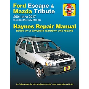 Ford Escape (01-17), Mazda Tribute (01-11) & Mercury Mariner (05-11) Haynes Repair Manual (Does not include information specific to hybrid model. ... specific exclusion noted) (Haynes Automotive)
