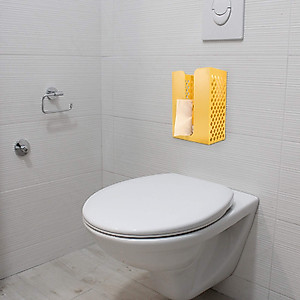DOITOOL Paper Towel Dispenser Countertop Multifold Paper Towel Holder Hand Towel Dispenser for Home Kitchen Bathroom Restaurant (Yellow)