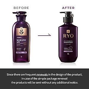 RYO Hair Strength Expert Care Shampoo for Oily Scalp, Moisturizing and Relieving Itchiness for Dryness, Hair Strengthening, Sebum Control, 13.53 Fl Oz.