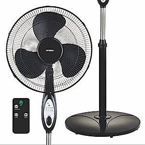 Optimus F-1672BK-F Indoor Plug-in Fan, 16-Inch, White