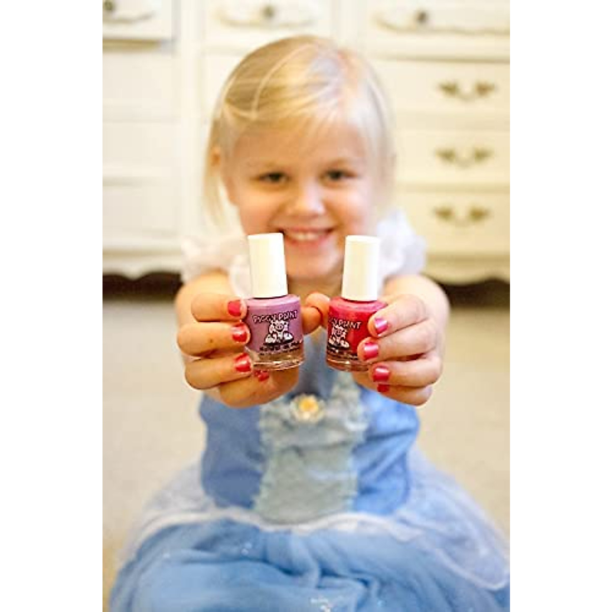 Piggy Paint | 100% Non-Toxic Girls Nail Polish | Safe, Cruelty-free, Vegan, & Scented for Kids | Scented Box Set (4 Mini Polish Gift Set)