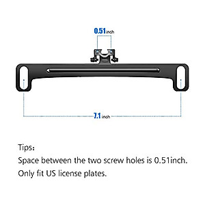 Universal Car Rear View Camera License Plate Bracket,Dash Cam Mirror Camera Kit Accessories Rearview Camera Mount, Only Installation Holder for Backup Camera Reverse Camera