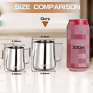 Empstorm Espresso Machine 20 Bar, 3 in 1 Espresso Maker with Milk Frother Steam Wand for Latte & Cappuccino - Espresso Accessories Stainless Steel Milk Frothing Pitcher 12 Oz with Decorating Pen