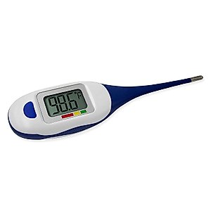 Apex Large Face LCD Fast Read Digital Thermometer for Adults and Children - Instant Read Thermometer for Fever Detection with Quick 10 Second Read Time (Packaging May Vary) (Pack of 2)