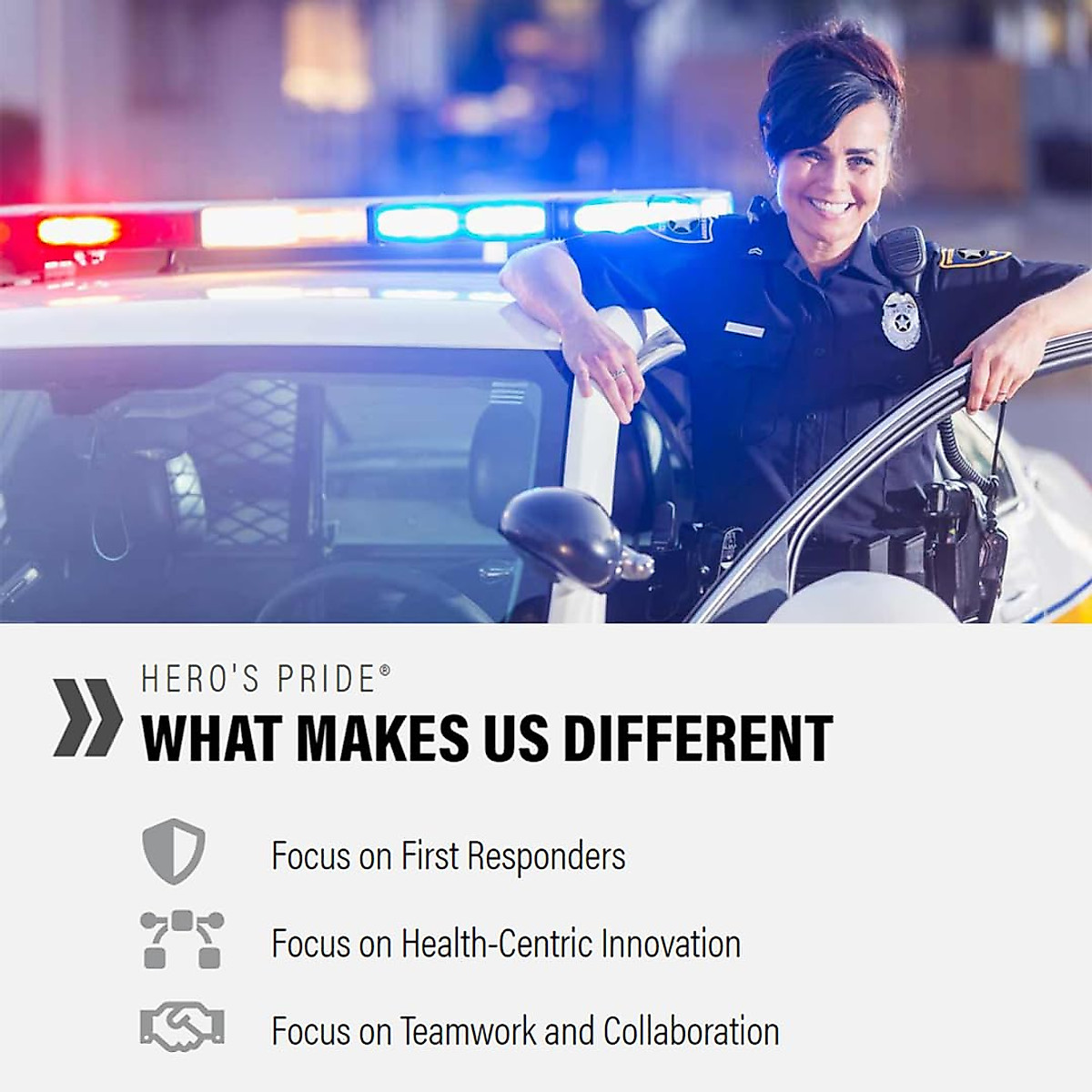 Hero's Pride Deluxe Recessed Cutout Teardrop Badge Holder, Standard Issue Leather Shield Case, Spring Clip and Neck Chain, 3" x 3-3/4" (9150T-0001)