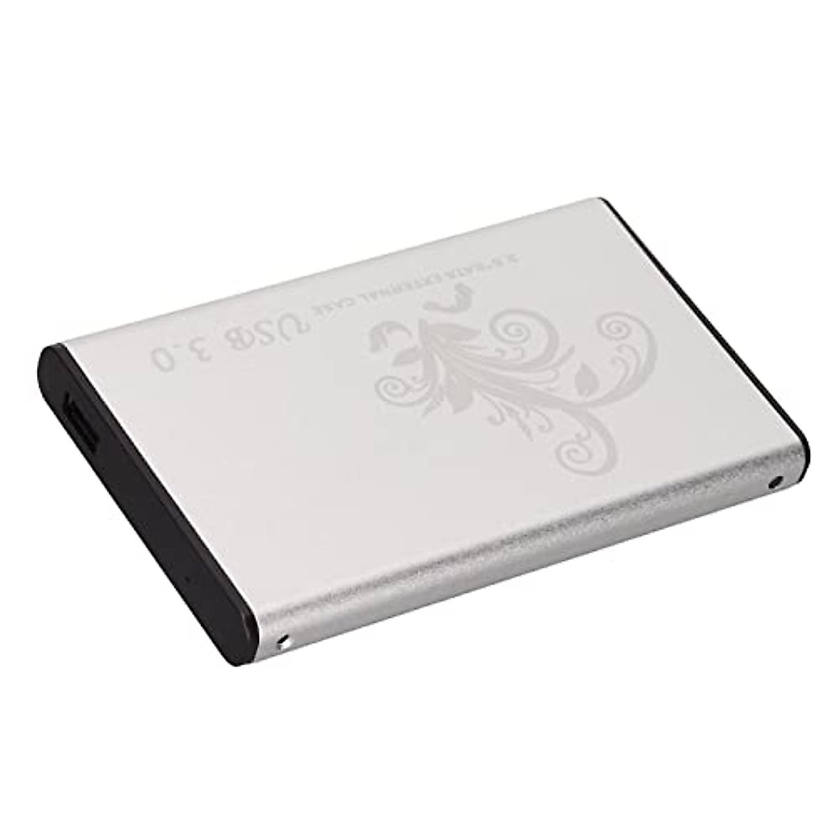 Hard Disk Case, 4TB 2.5in Hard Drive Enclosure LED Indicator USB3.0 Hot Swap for Laptop(Silver)