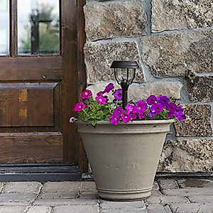 SOLARBASICS SB-145 DC Pathway Solar Landscape Accent Light, Dual Warm/Bright White Bulb, LED, Oil Rubbed Bronze, 4-Pack