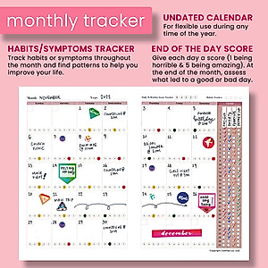 CanPlan Mental Health Planner - Self Care Gift for Women, Mental Health Journal, Book, Anxiety, Depression, ADHD Planner and Tracker, Self Love Self Care Journal, Wellness Planner, Pink