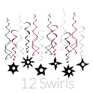 Serve 24 Ninja Theme Party Supplies Includes Plates,Napkins,Table Cover, Happy Birthday Banner, Ideal for Ninja Birthday Theme Party Decor