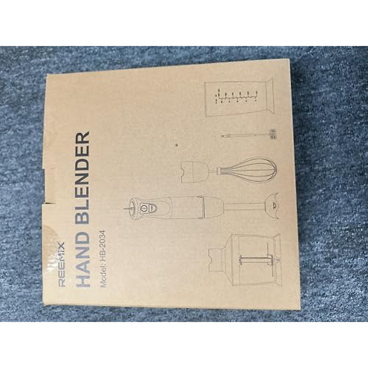 5-in-1 Hand Immersion Blender, 1000W Handheld Blender, Copper Motor Stainless Steel Blade Stick Blender, Mixing Beaker, Food Processor, Whisk, Milk Frother, for Smoothies Puree Baby Food (Black)